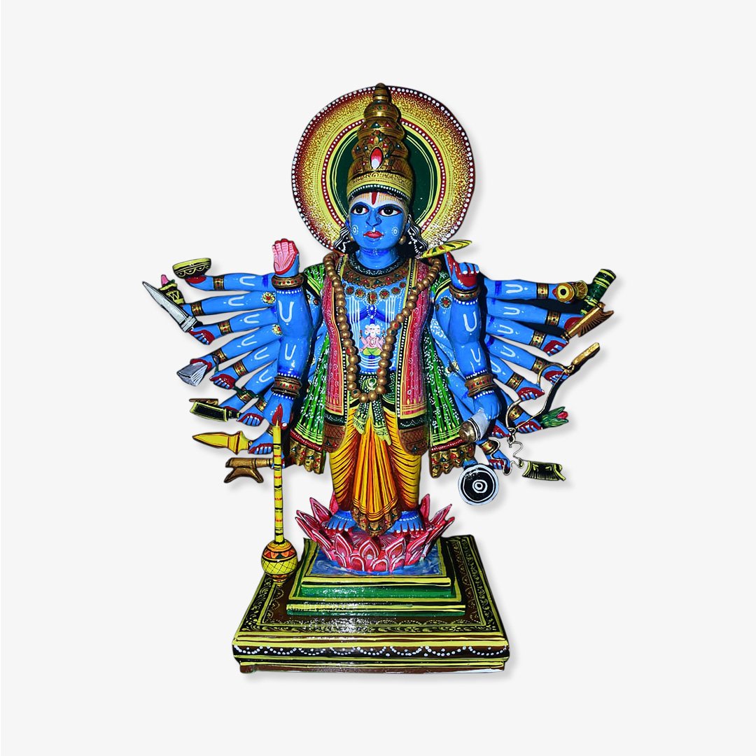 Varanasi Wooden Craft Vishnu Avatar - Indyhaat